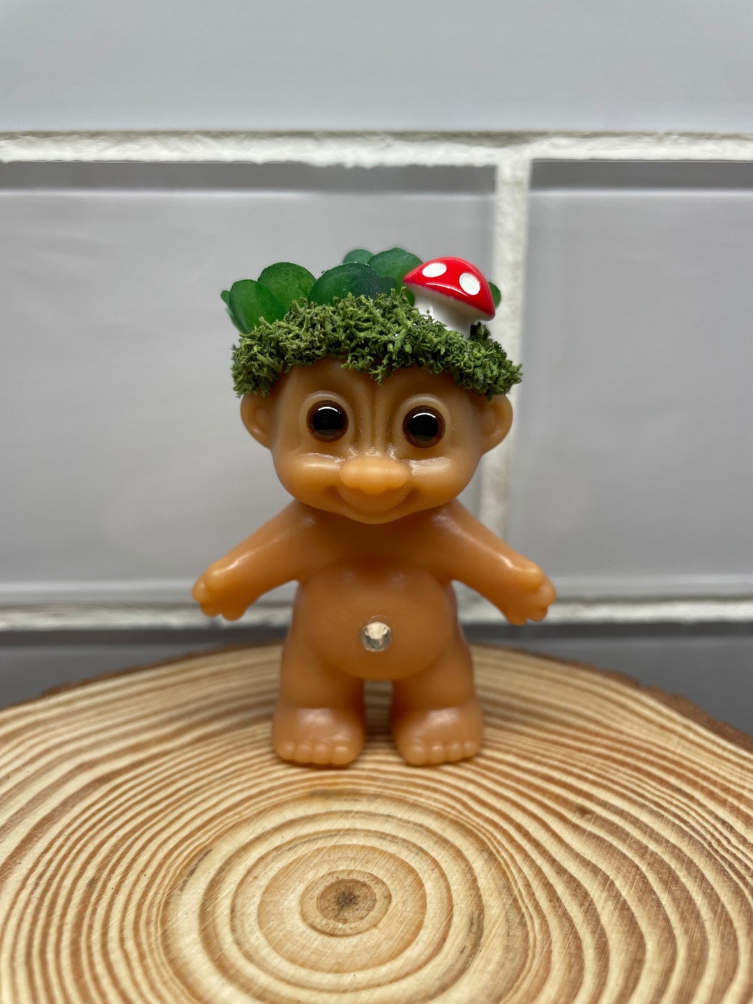 Succulent Troll Doll, Custom Troll Doll, Troll Doll Planter, Lucky ...