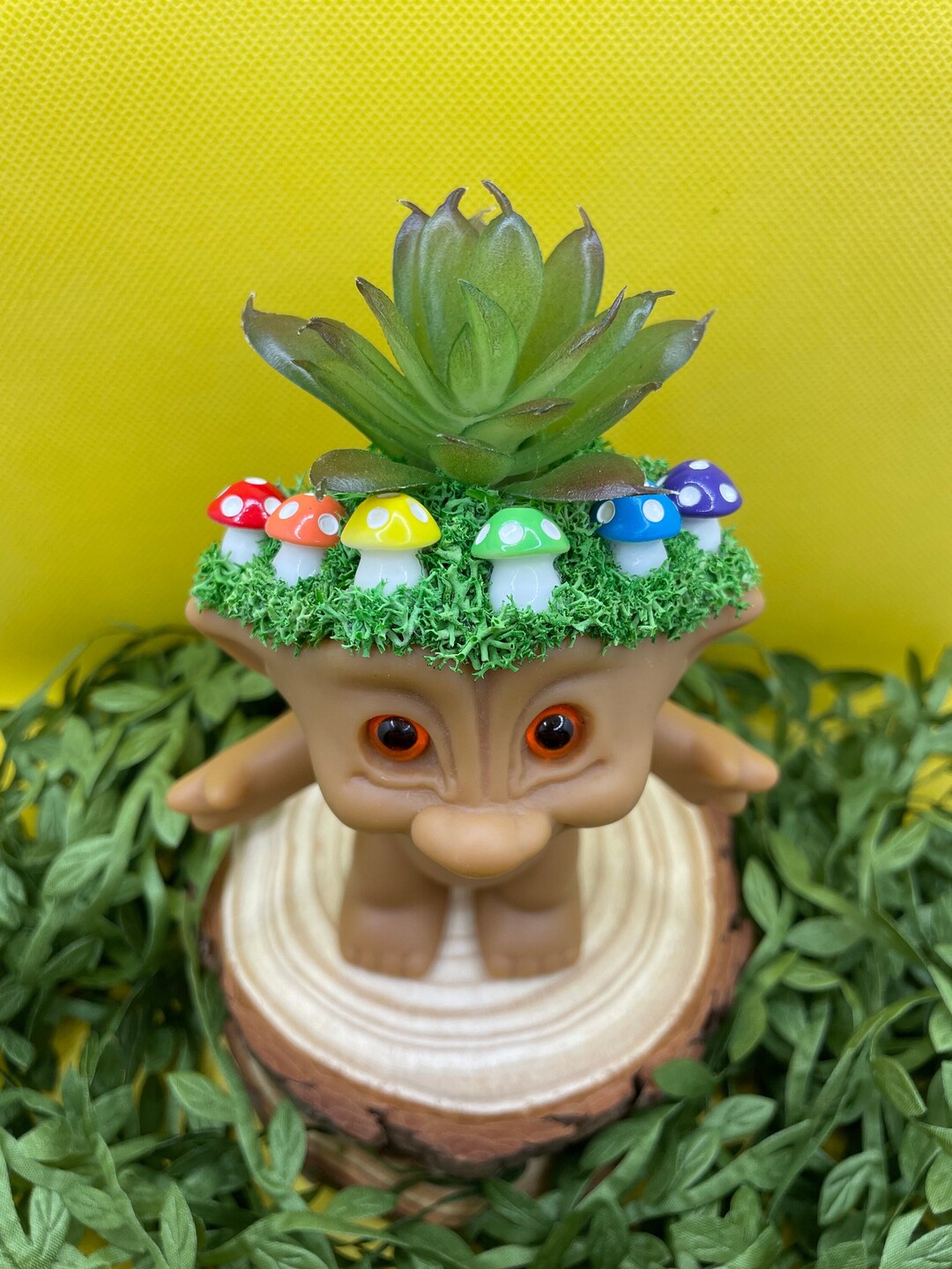 Garden Troll, Succulent Trolls, Planter Troll Doll, Pride Troll Doll ...