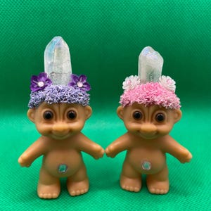 Crystal Troll Doll: Lucky Russ Miniature Figurine (2-inch) - Etsy