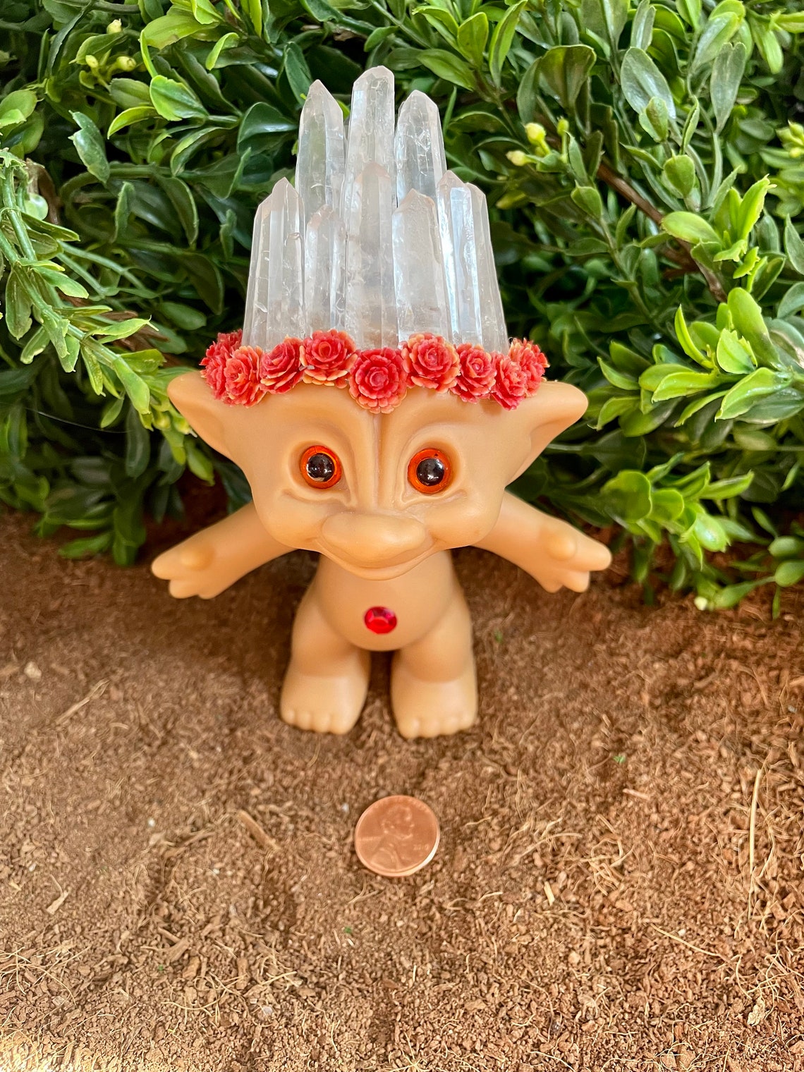 Vintage Troll Doll Crystal Troll Doll Garden Troll Doll - Etsy