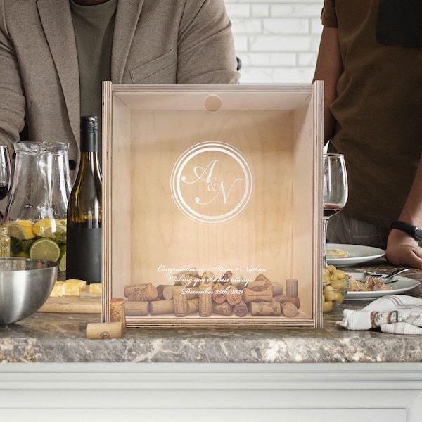 Wine Cork Shadow Box - Etsy