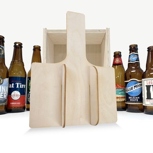 Beer Caddy Cap Holder Combo, Six Pack Beer Bottle Cap Collector Gift ...