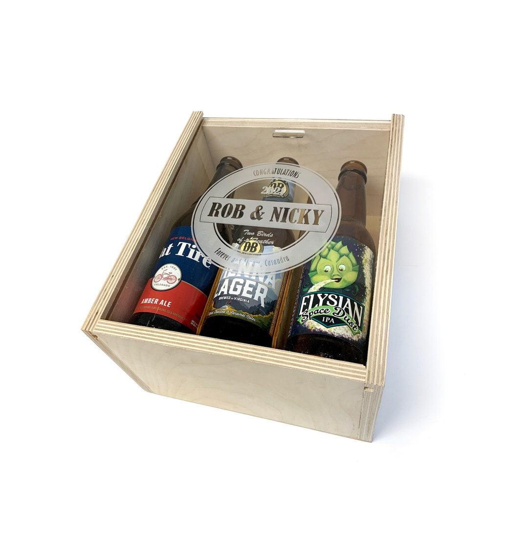 Beer Caddy Cap Holder Combo, Six Pack Beer Bottle Cap Collector Gift ...