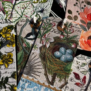 26 BEAUTIFUL Decoupage Tags Double Sided!! Collage, Mixed Media, Junk ...