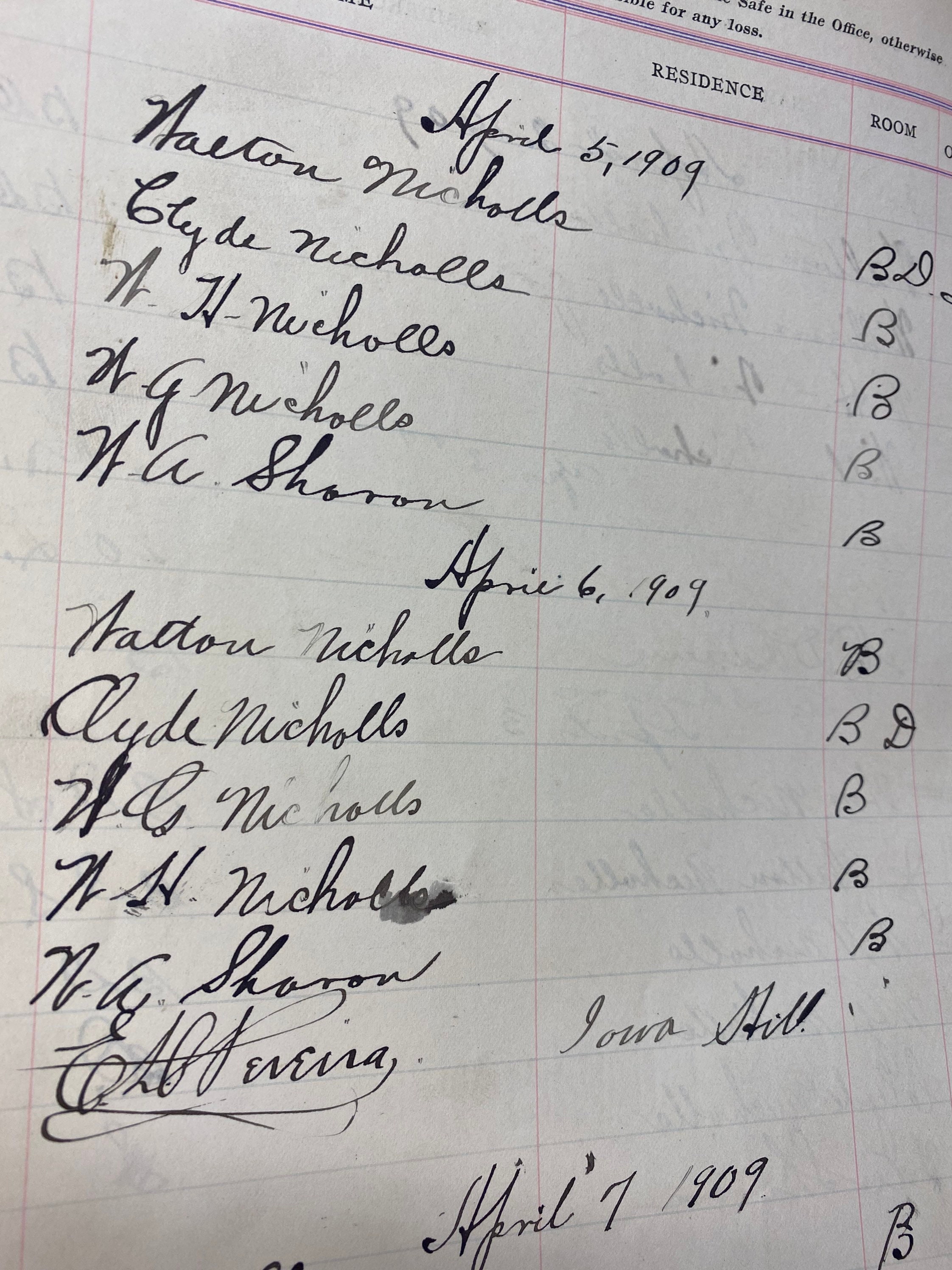 10 ORIGINAL 1908-1910 ANTIQUE Hotel Register Pages Junk - Etsy