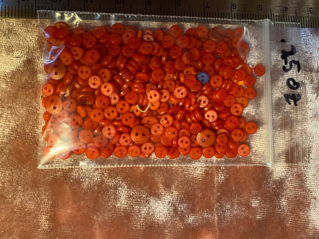 TINY Red Buttons, Craft Buttons, Sewing, Notions Approx .5 Mm - Etsy