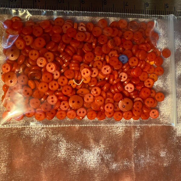Tiny Red Buttons - Etsy
