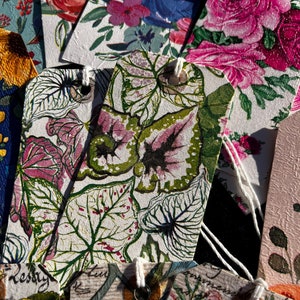 26 BEAUTIFUL Decoupage Tags Double Sided!! Collage, Mixed Media, Junk ...