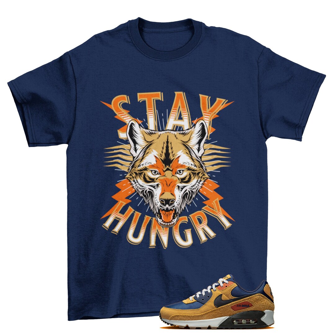 Stay Hungry Air Max 90 Navy Wheat Suede Matching Sneaker Tee - Etsy