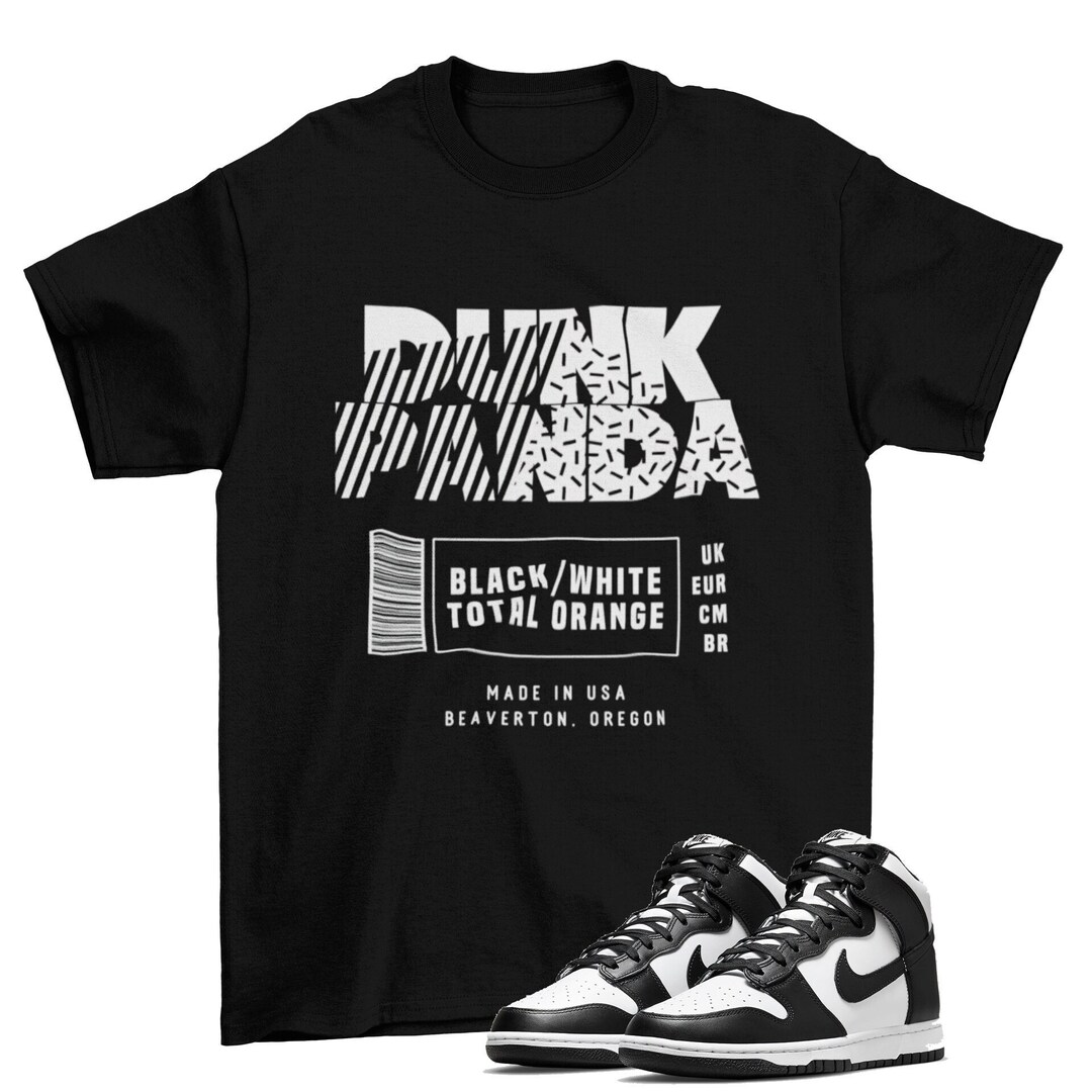 Label Tee, Dunk High PANDA Unisex Softstyle T-shirt - Etsy