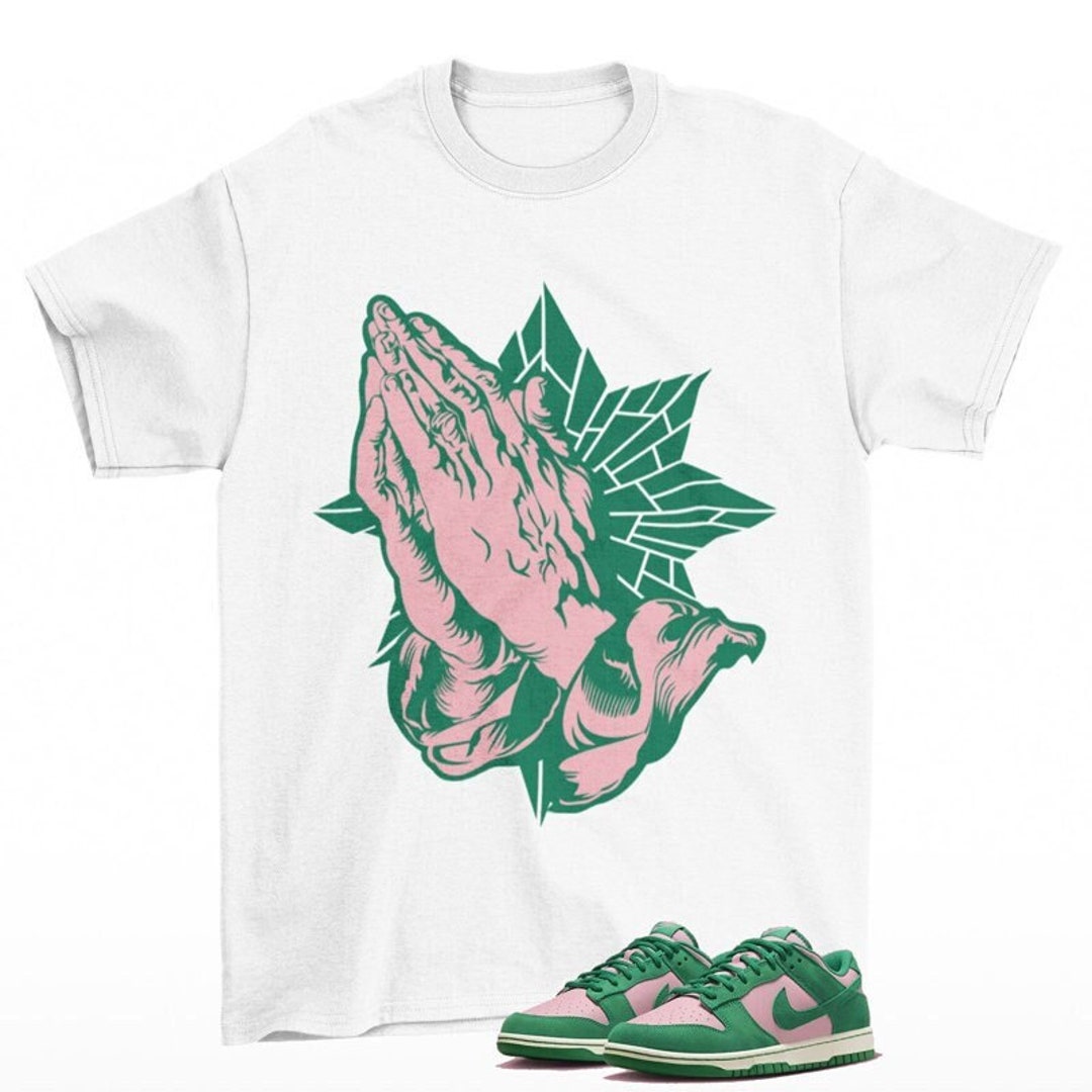 Blessed Dunk Low Malachite Soft Pink Sneaker Matching Tee Shirt - Etsy