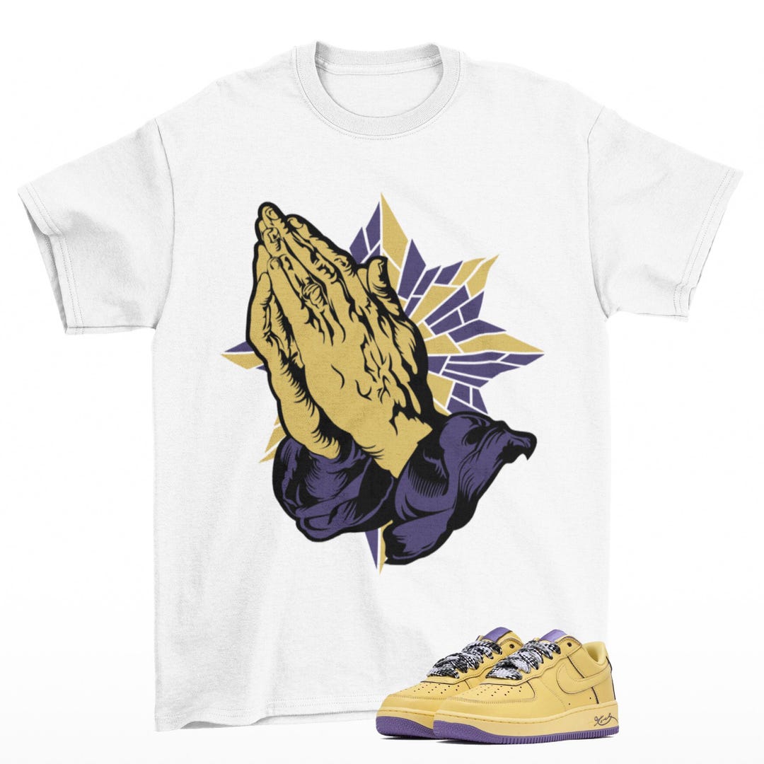 Blessed Air Force 1 Low Protro Soft Yellow Matching Sneaker Tee Shirt ...