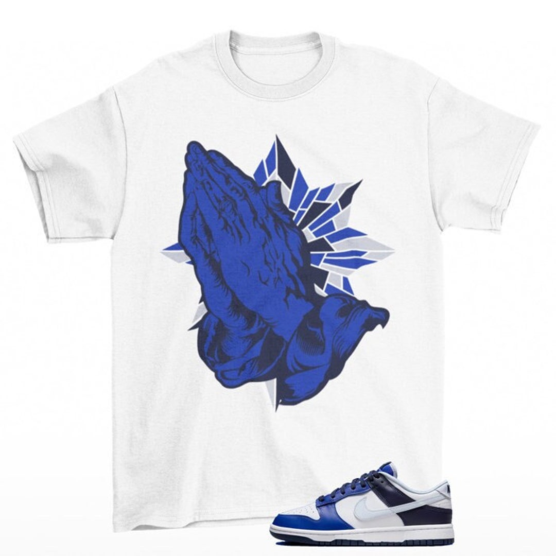 Sneaker Blessed Dunk Low Game Royal Navy Sneaker Matching Tee Shirt - Etsy