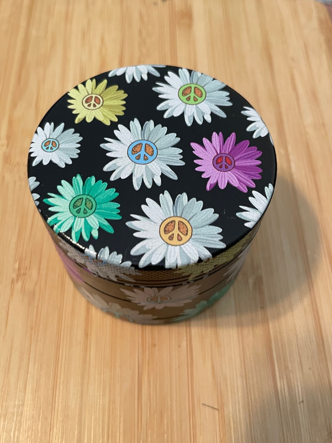Grinder Flower Power Grinder Daisy Grinder Herb Grinder 2.5" Flowers ...