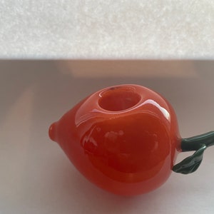 Pipe Peach Pipe Glass Hand Pipe Pink Peach Pipes Unique Handmade Pipe ...