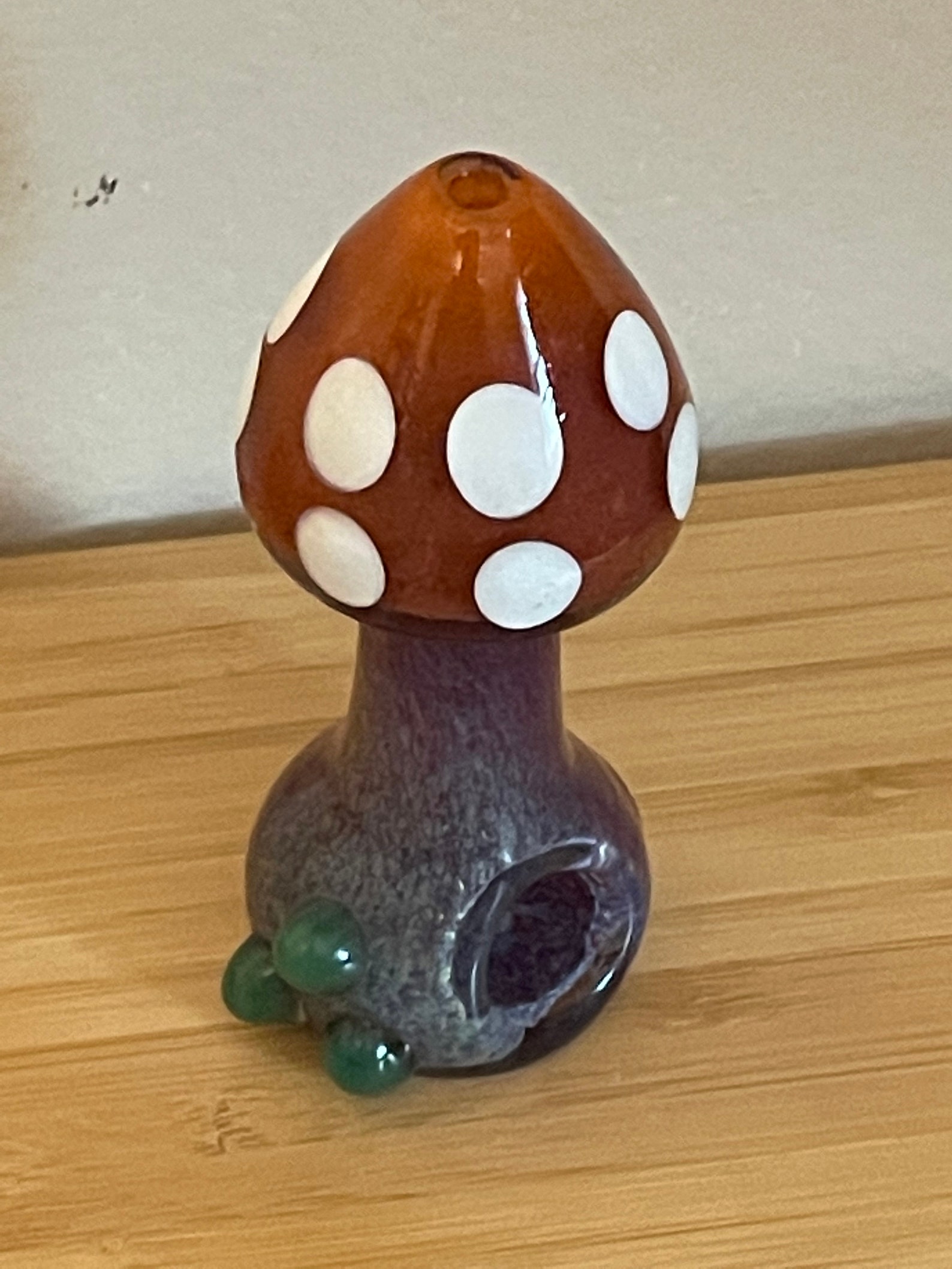 Glass Pipe Mushroom Pipe Gift Bows Red Hand Pipe Glass - Etsy