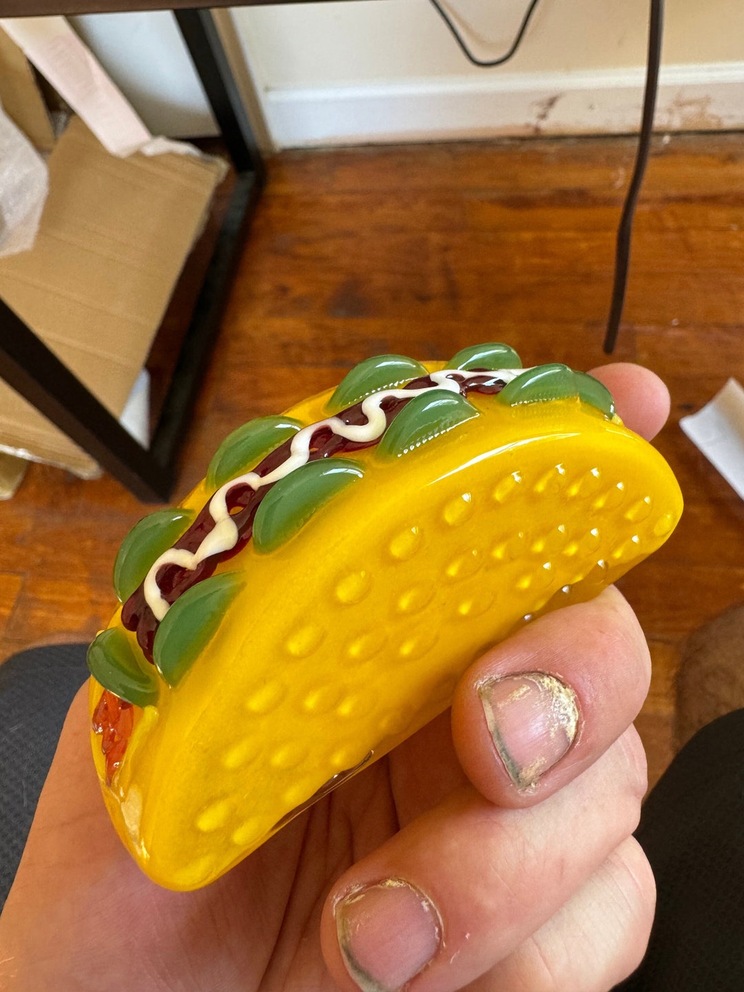 Taco Pipe Bowl Glass Taco Pipe Bowl Pipe Bowl Pipe Glass Gift Pipe ...