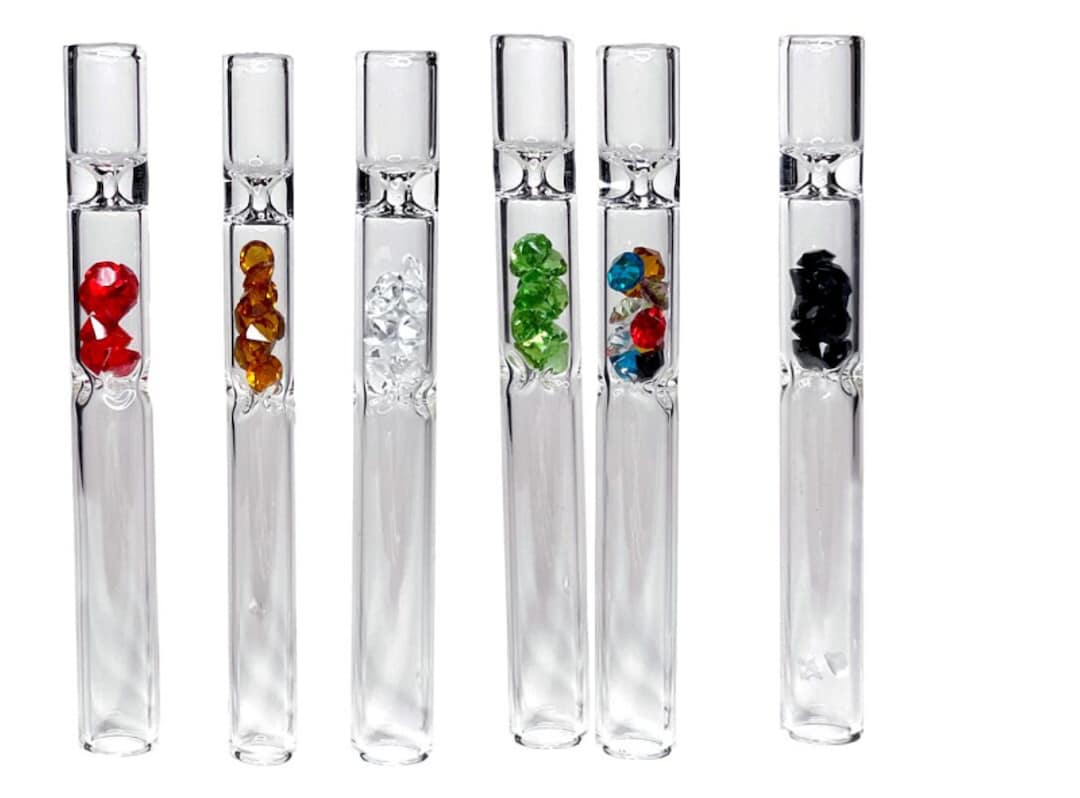 Pipe One Hitter Glass Pipe Unique Diamond One Hitter Pipe - Etsy