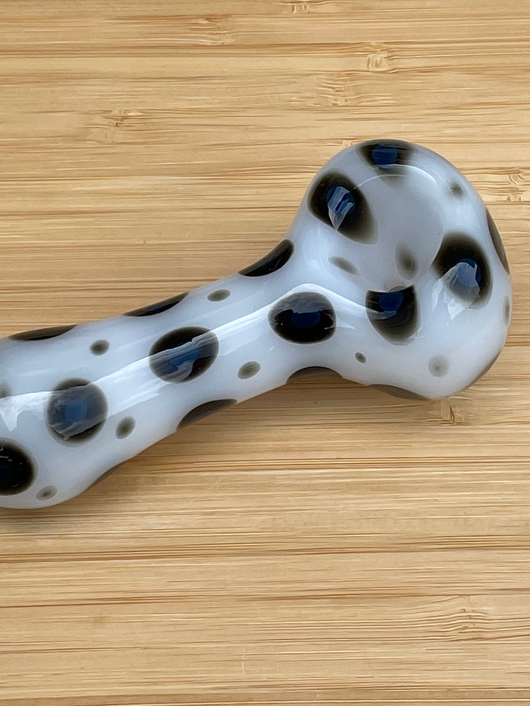 Glass Pipe Cow Spots Bowl Pipe Unique Gift Pipe - Etsy