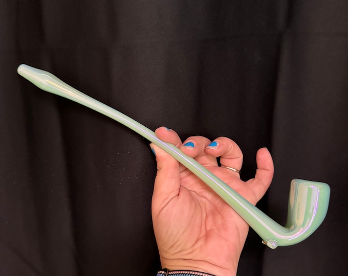 Gandalf Pipe Glass Pipe Sherlock Pipe Electroplated Holographic Pipe - Etsy