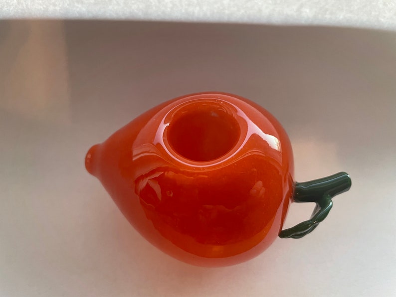 Pipe Peach Pipe Glass Hand Pipe Pink Peach Pipes Unique - Etsy