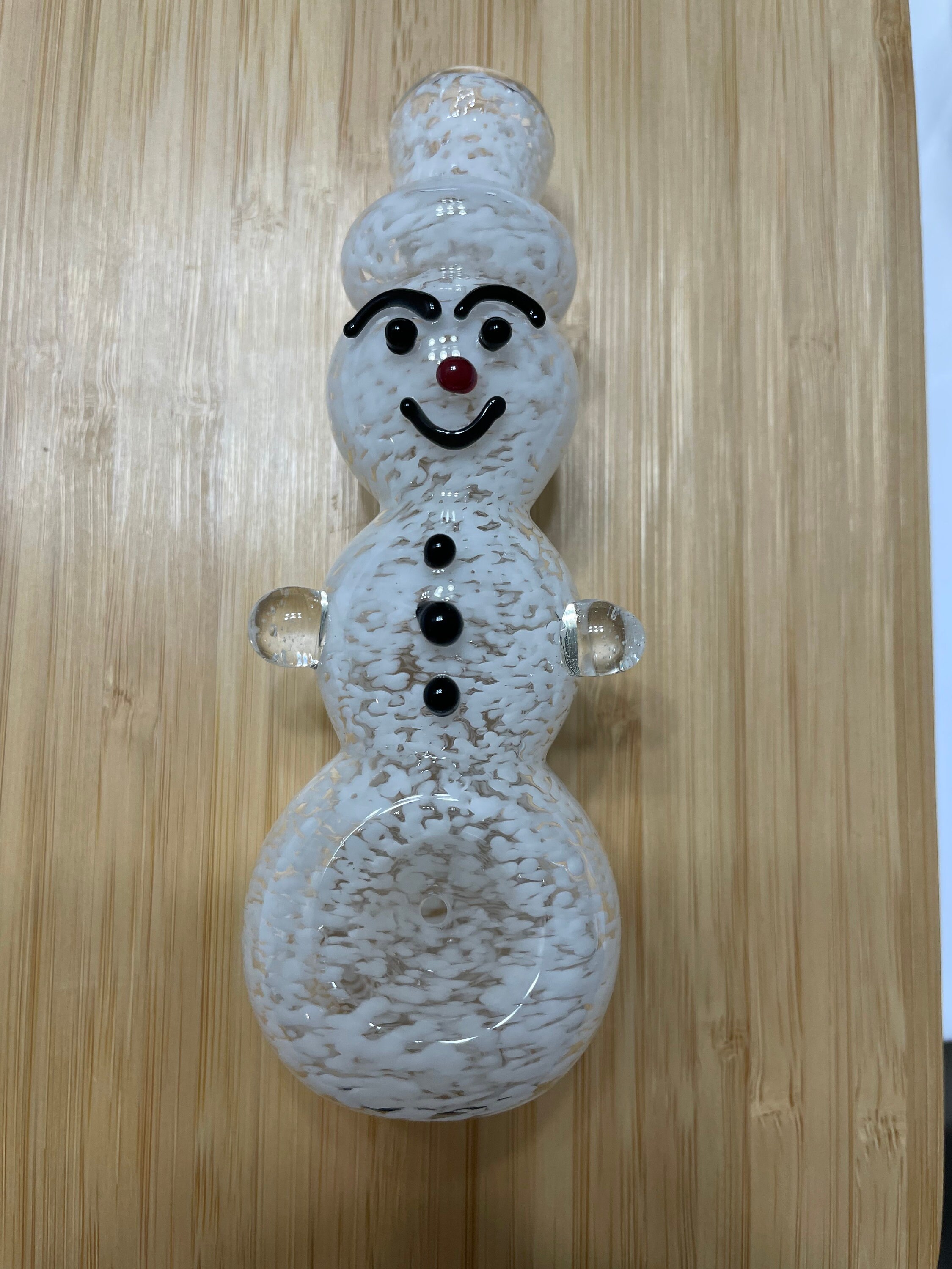Glass Pipe Frosty the Snowman Christmas Spoon Unique Bowl Pipe 5.5" - Etsy