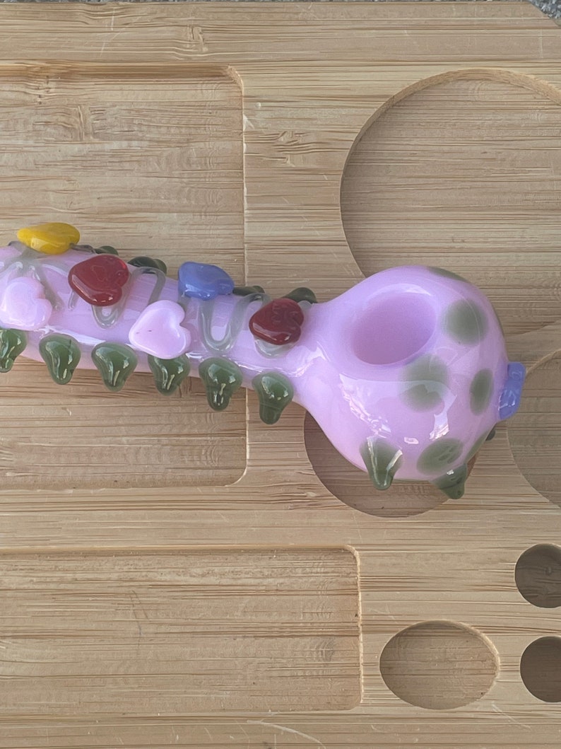 Pipe Glass Pipe Heart Pipe Glass Pipe Girly Pipe Gift for - Etsy