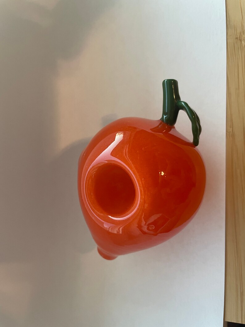 Pipe Peach Pipe Glass Hand Pipe Pink Peach Pipes Unique - Etsy