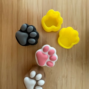 Cat Paw Container 3 PACK Puck Silicone Containers 3 Ml Non Stick - Etsy