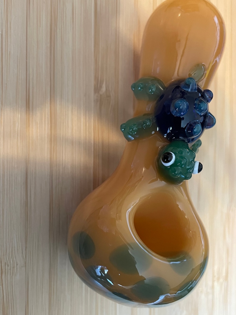 Pipe Glass Pipe Turtle Tortoise Hand Pipe Orange Glass Pipes - Etsy
