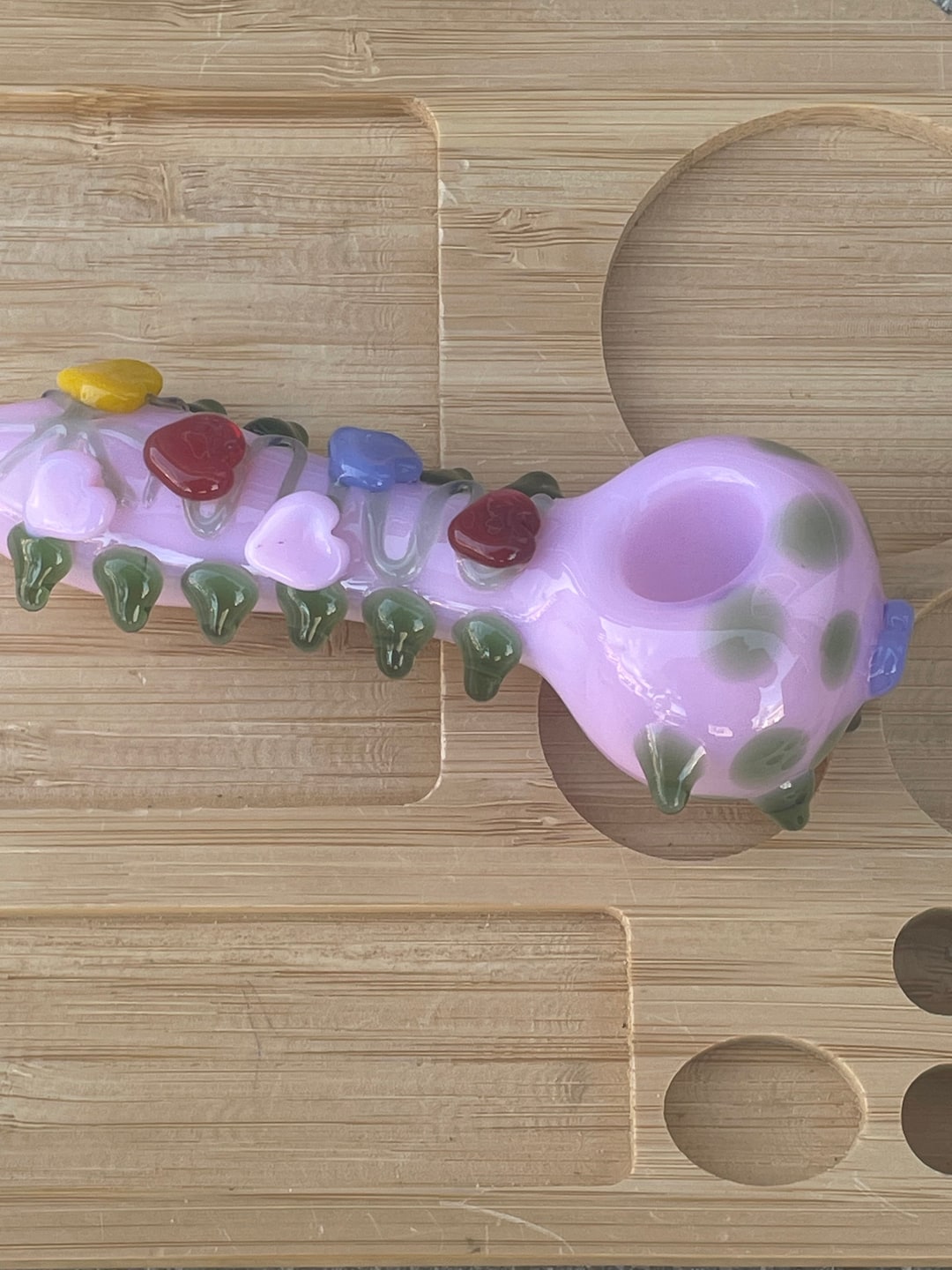 Pipe Glass Pipe Heart Pipe Glass Pipe Girly Pipe Gift for Valentine ...