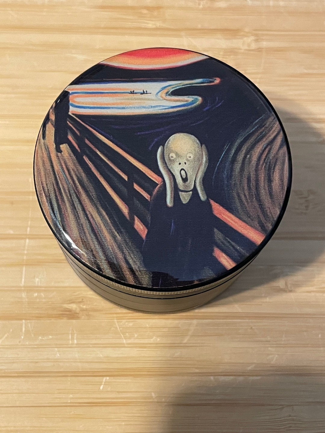 Grinder Herb Grinder the Scream Grinder 4 Part Grinder Oil Painting ...