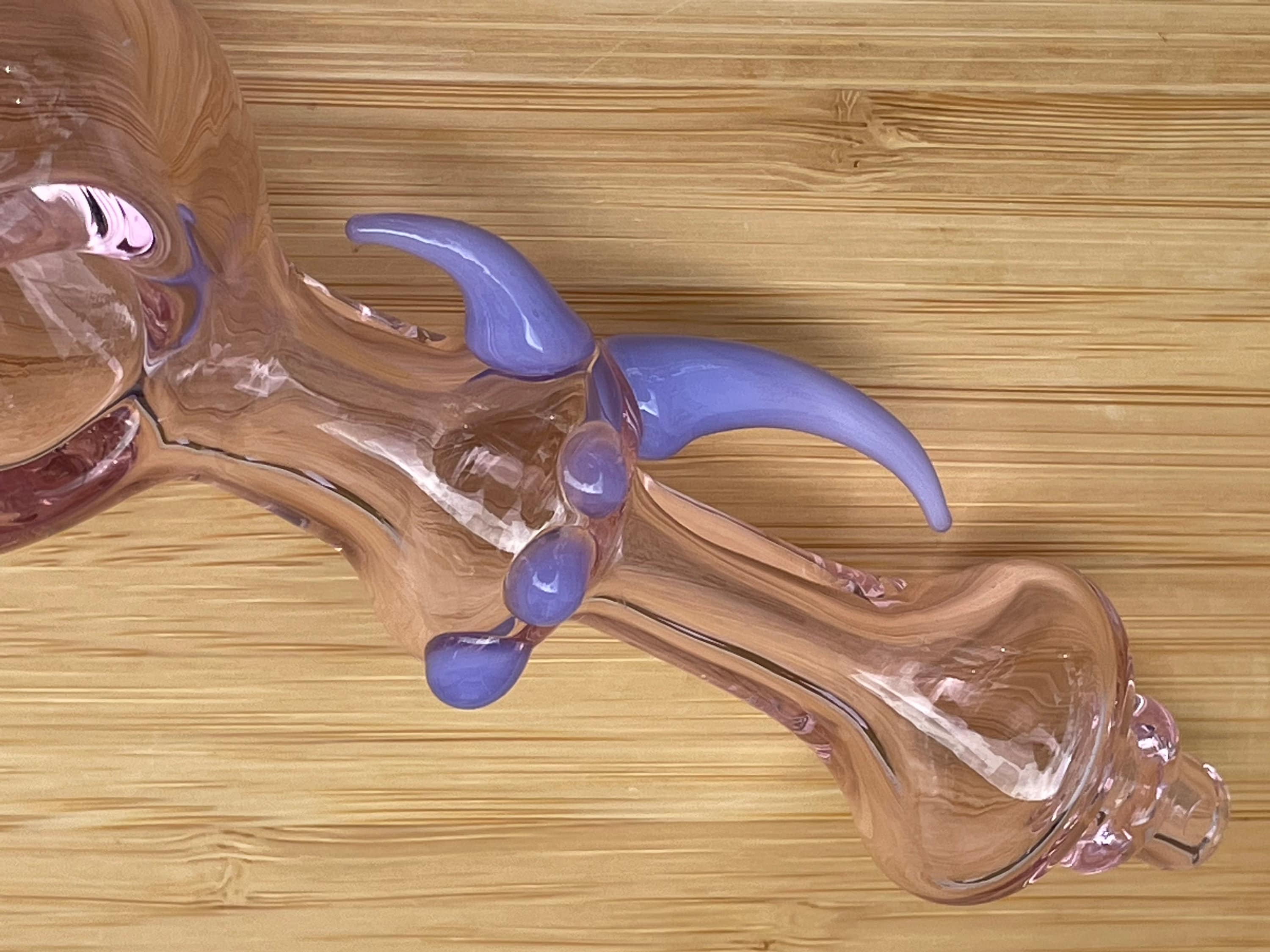 Pipe Glass Girly Pipe Pink Glass Pipe Pipe Hand Pipe Girly - Etsy