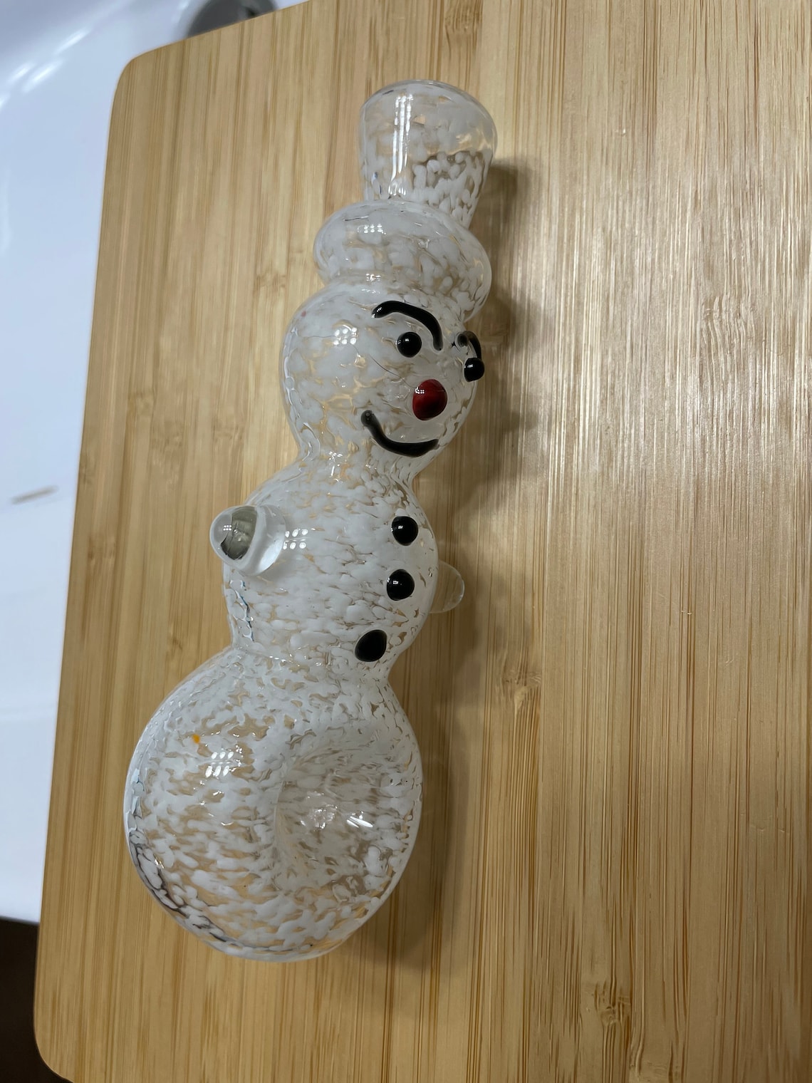 Glass Pipe Frosty the Snowman Christmas Spoon Unique Bowl Pipe 5.5" - Etsy
