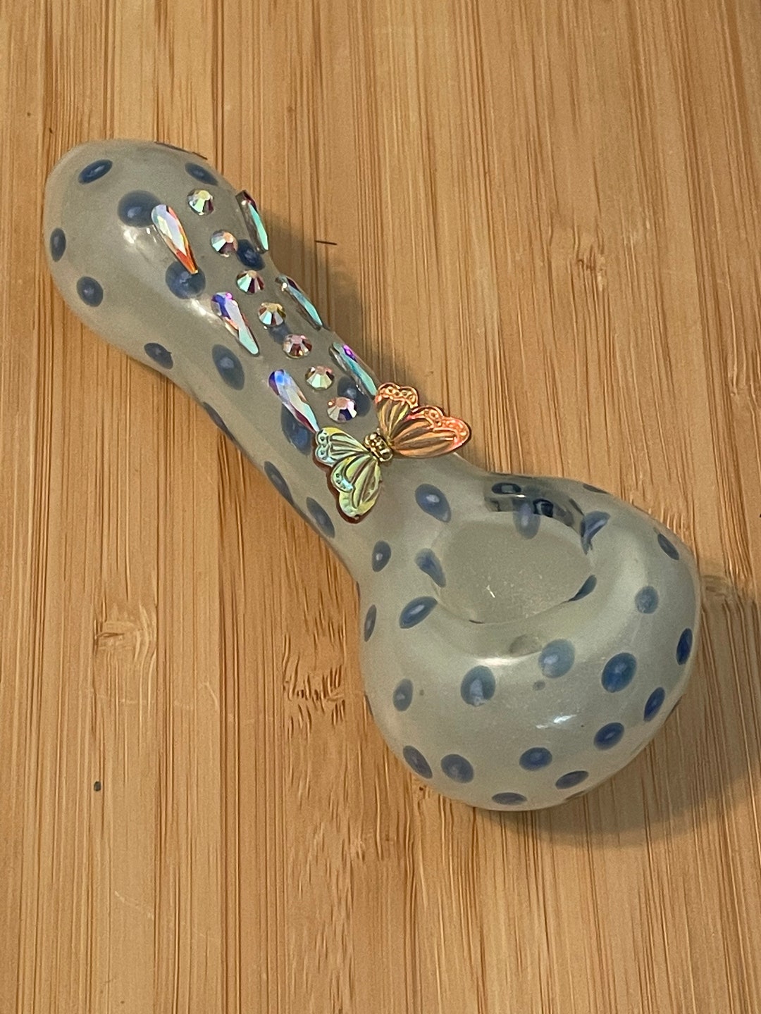 Pipe Butterfly Pipe Glass Pipe Bowl Glow in Dark Pipe for Gift Girly ...