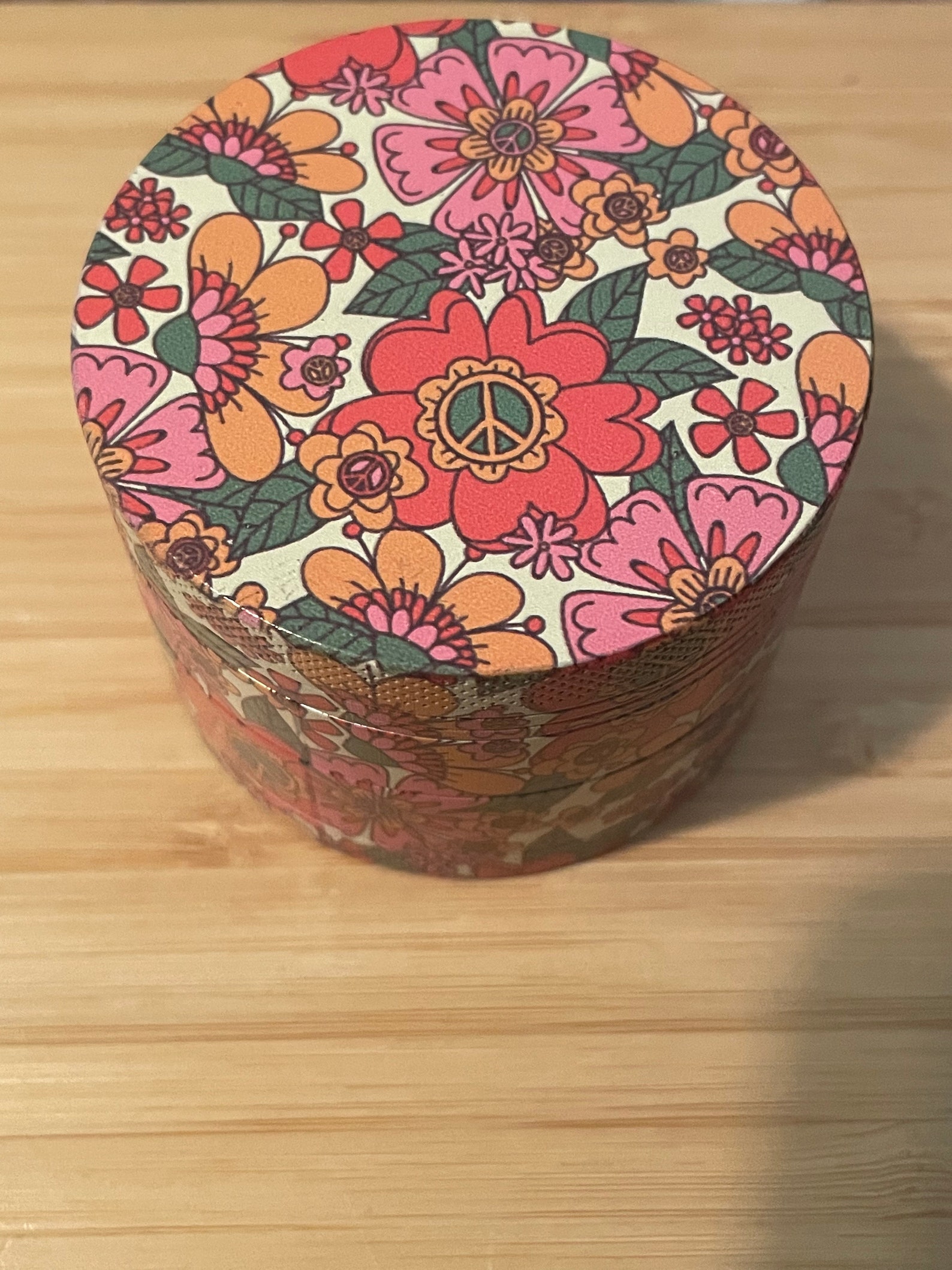 Grinder Herb Grinder 2.5 Flowers Peace Love Hippy - Etsy