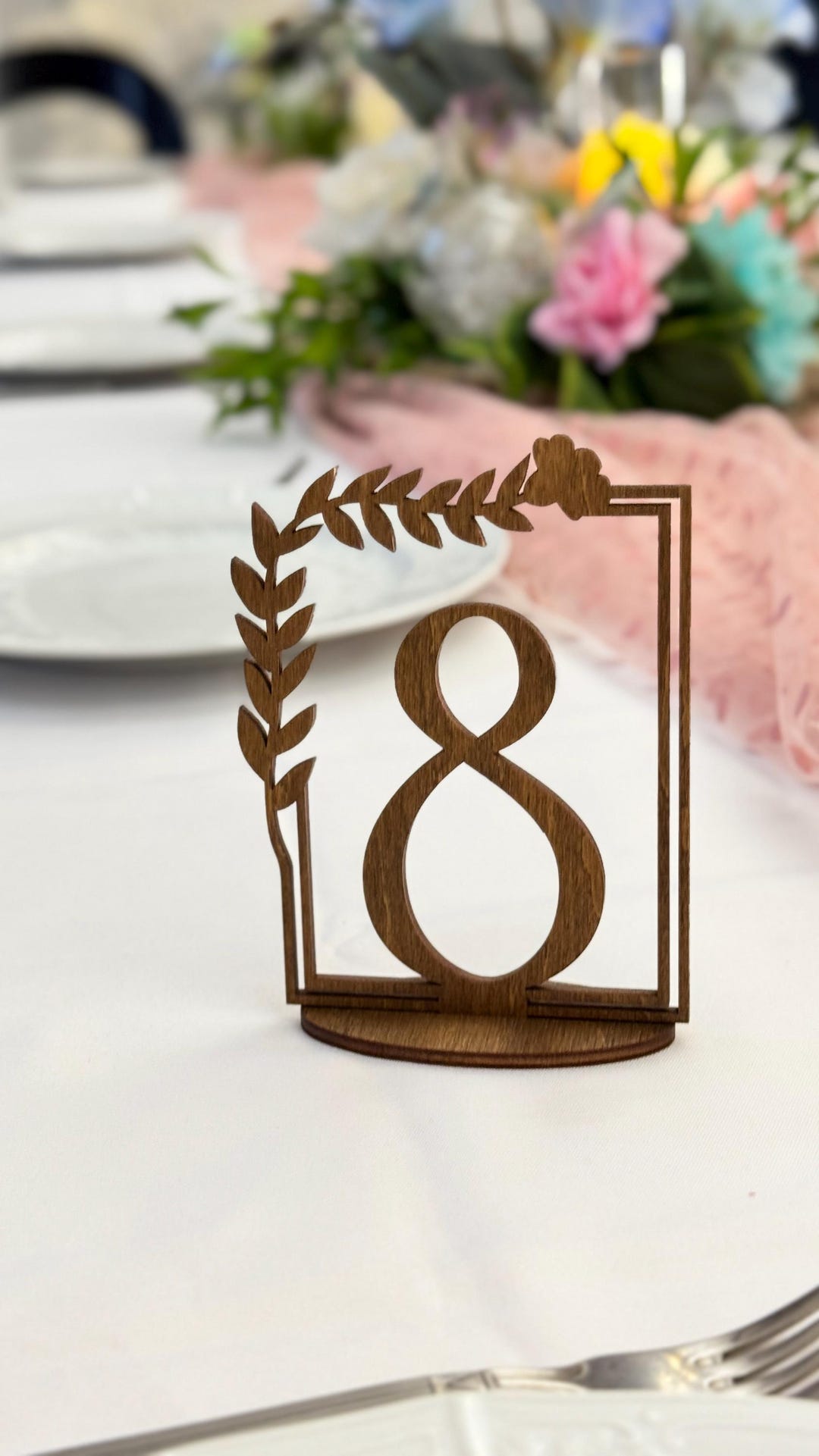 Wooden Table Number for Wedding Party Decor, Wedding Table Numbers Set ...