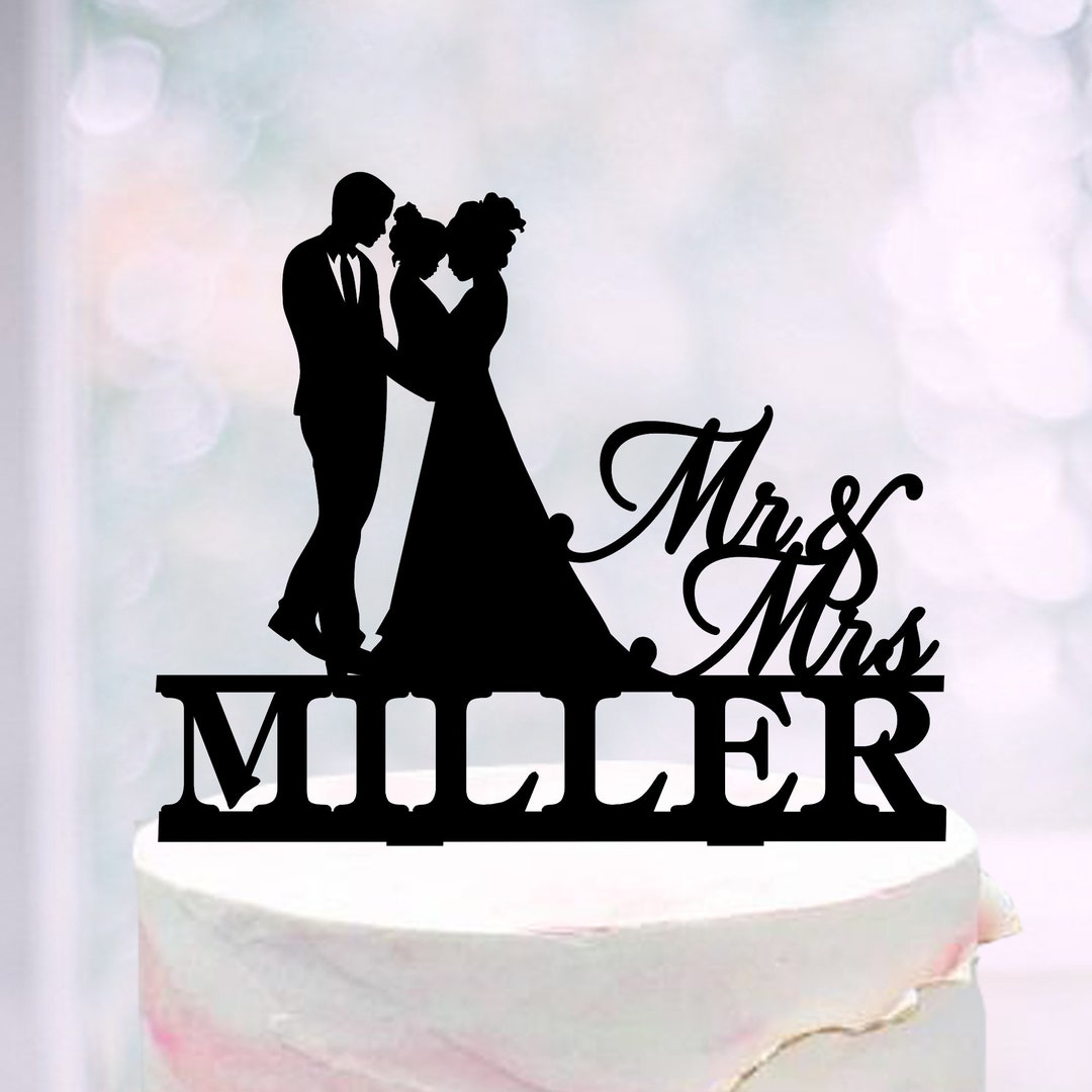 Family Wedding Topper With Baby, Couple and Girl Family Topper ...