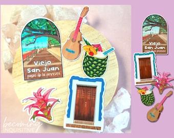 Puerto Rico Sticker Pack - Etsy