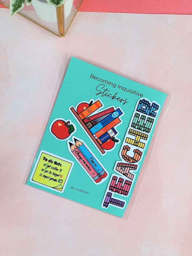 Teacher Sticker Pack - Etsy