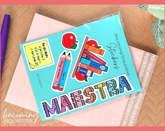 Maestra Sticker Pack - Etsy