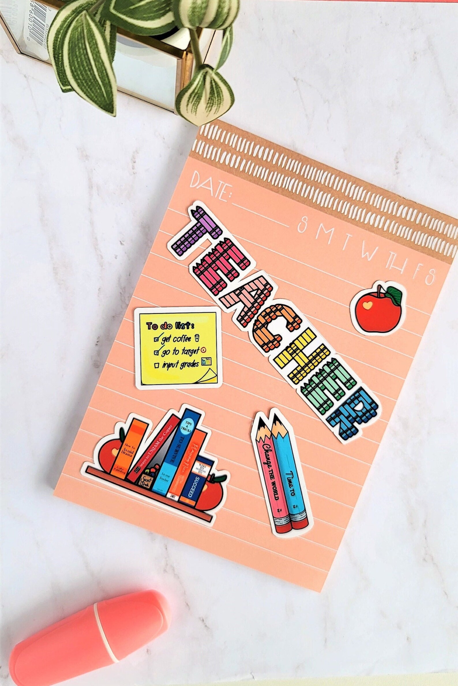 Teacher Sticker Pack | Etsy