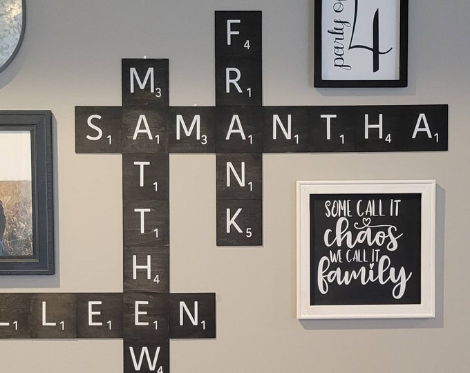 55 Scrabble Tile Wall Art Letters Handmade/customizable Price per Tile ...