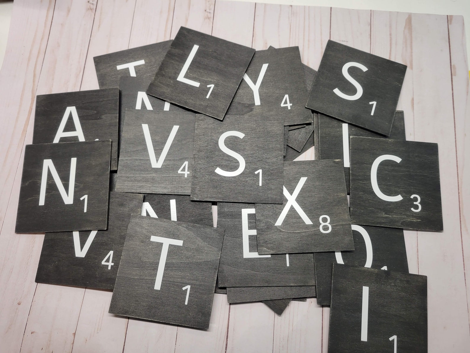 55 Scrabble Tile Wall Art Letters Handmade/customizable Price per Tile ...