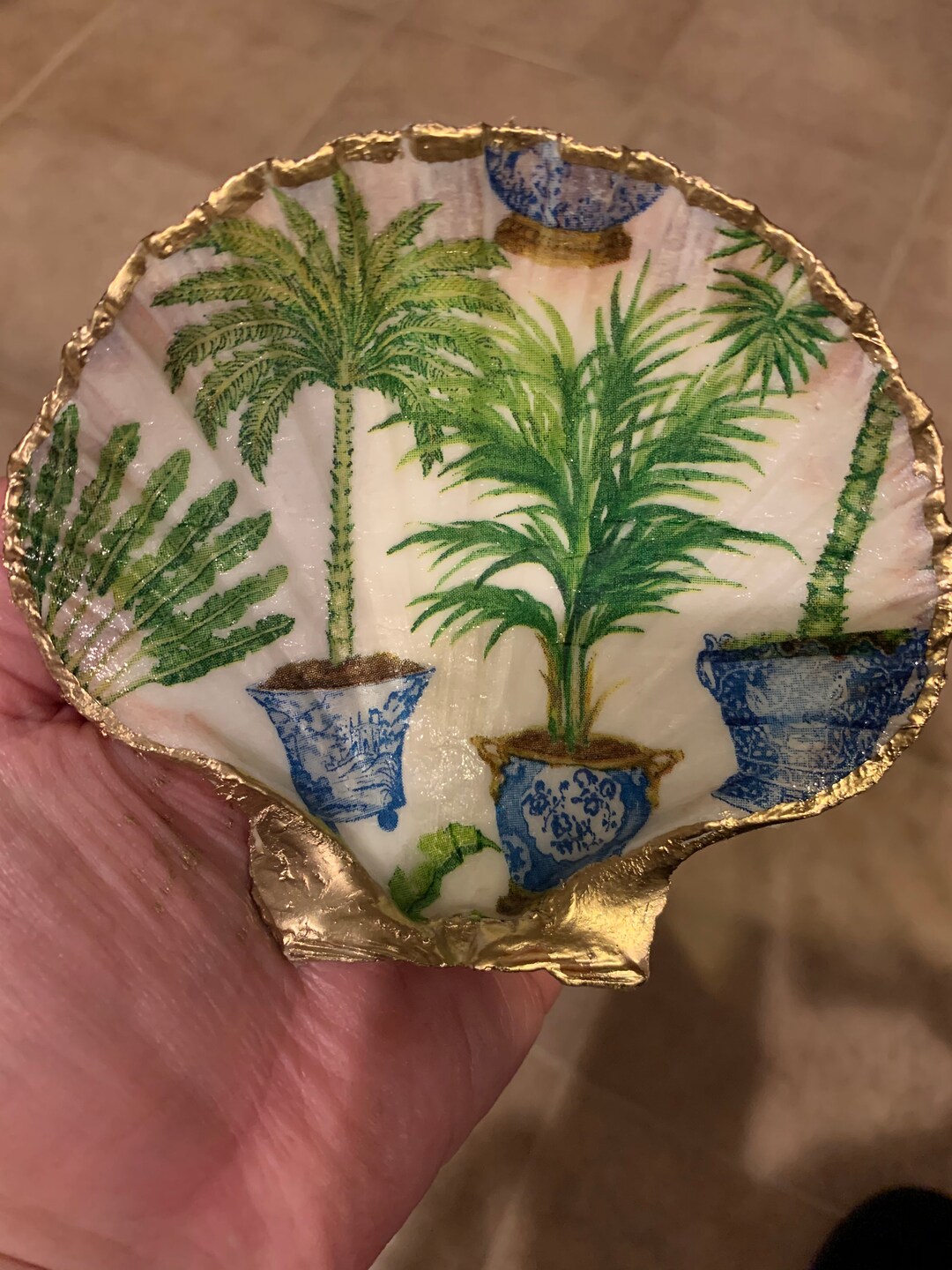 Decoupaged Scallop Shell - Etsy