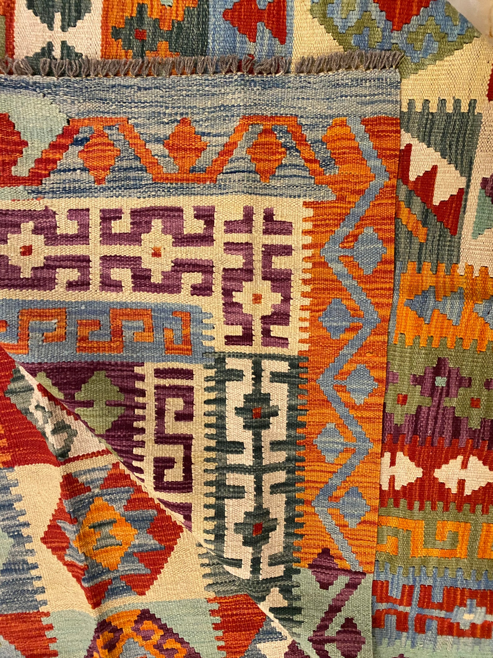 Handmade Kilim Area Rug Wool Natural Colours Afghan - Etsy UK