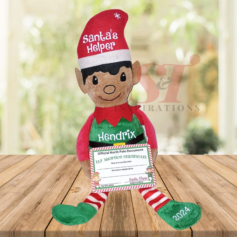 Personalized Elf Doll: Custom Name, Year, Santa's Helper Keepsake ...