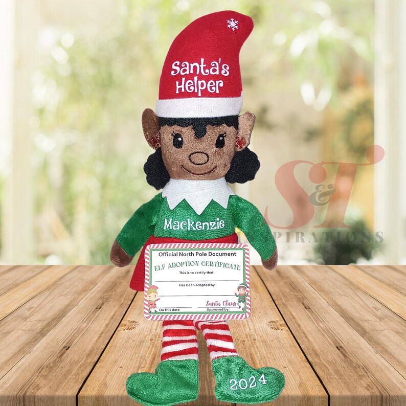 Personalized Elf Doll: Custom Name, Year, Santa's Helper Keepsake ...