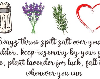 Practical Magic / Salt / Rosemary / Lavender / Love / - Etsy