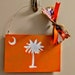 Clemson Colored Wooden Hanging SC State Flag - Etsy